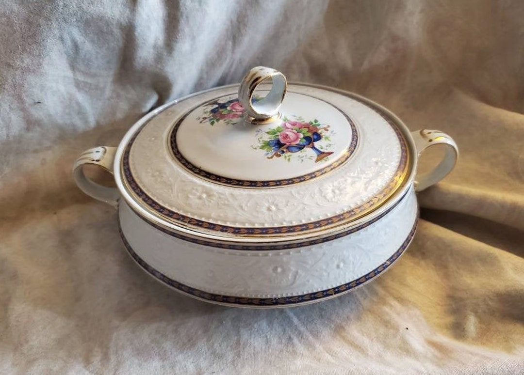 Rare Find, Alfred Meakin, Argyle Pattern, Casserole Dish, Flower Vase ...