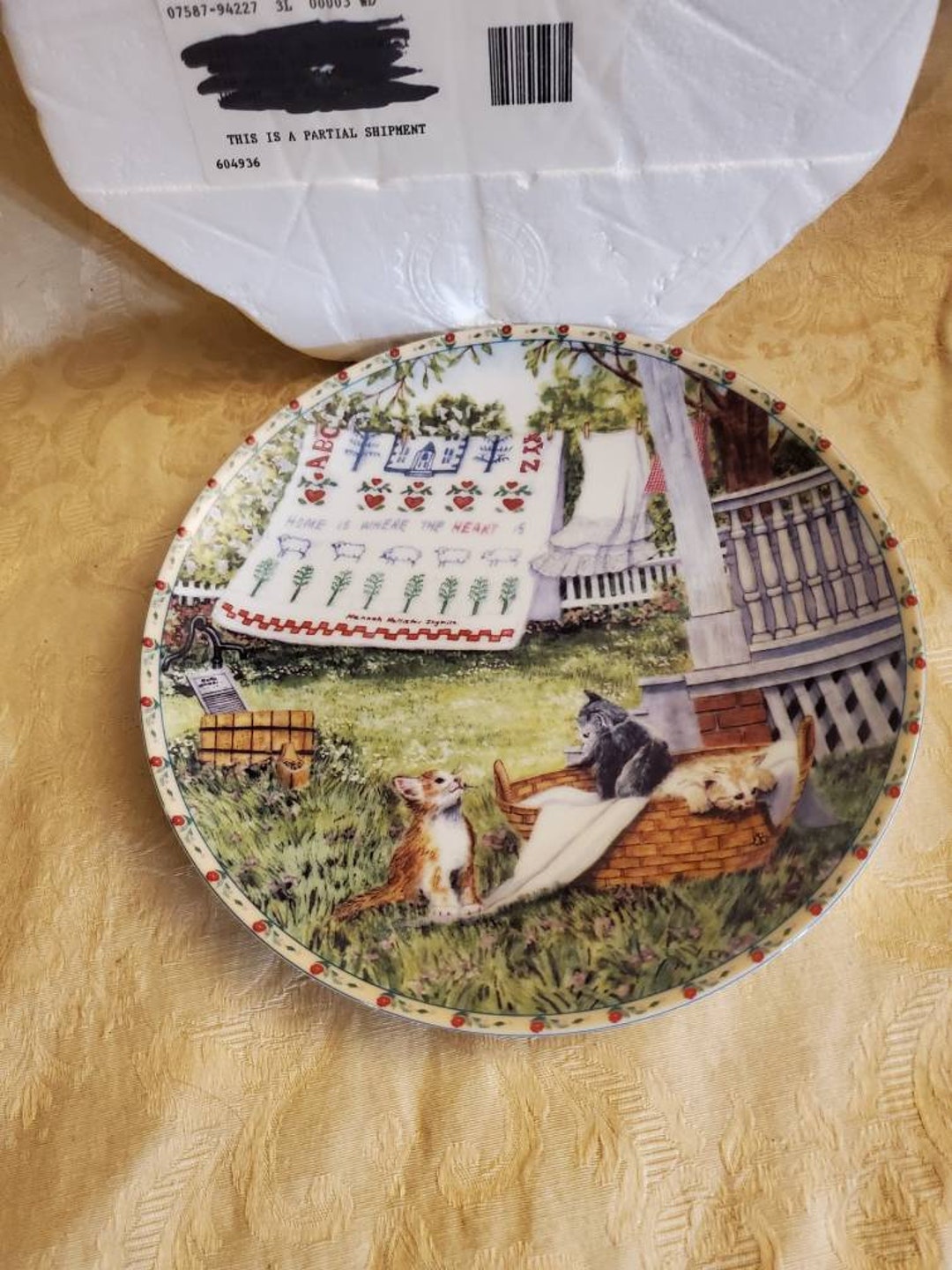 Bradex, 8.25 Inch Collectible Plate, Washday Helpers by Hannah ...