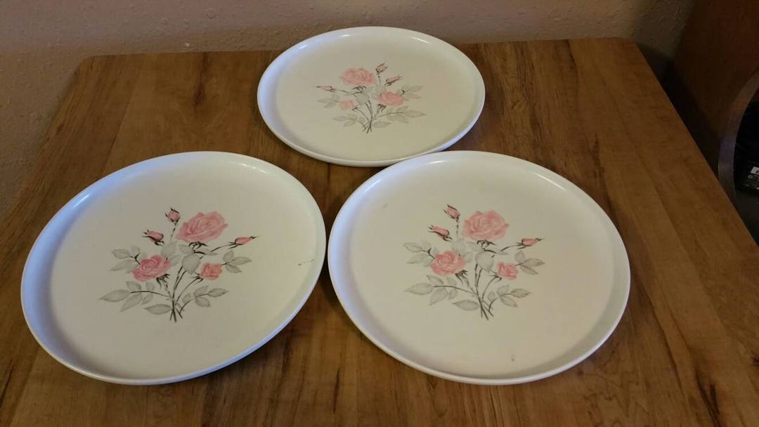 Set of 3 Aztec Dinner Ware Melmac 10 Inch Inch Dinner/chop Serving ...