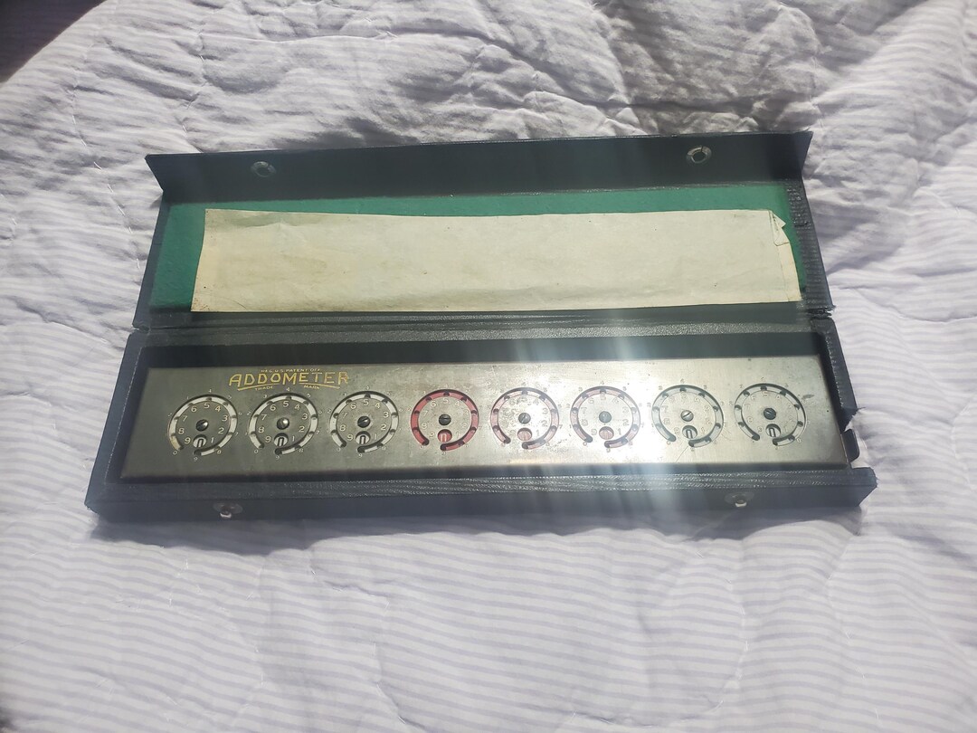 Vintage Addometer in Original Black Case, Vintage Math Tool or Office ...