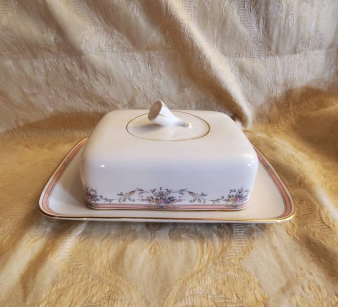 Christopher Stuart, Spring Crest, Rectangular Butter Dish, 2 Piece Set ...