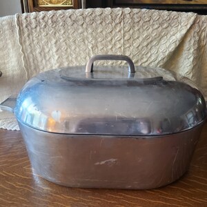 Used, Extra Large Magnalite Classic, Large Oval Turkey Roaster Pan, 18. ...