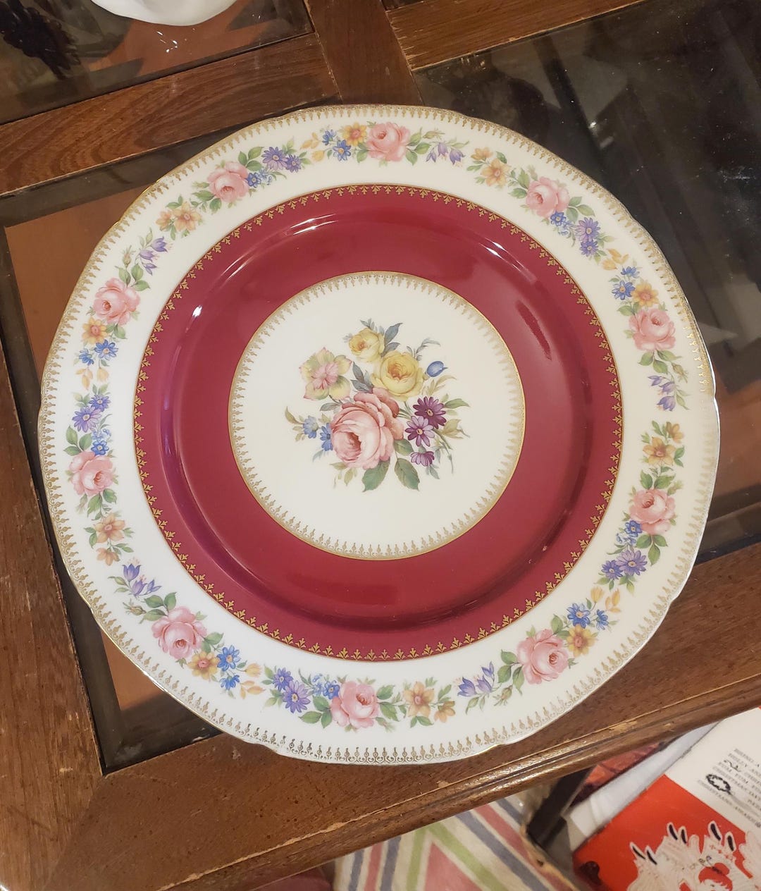 Made in Czechoslovakia, FAD Cloverleaf 11 Inch China Dinner Plate ...