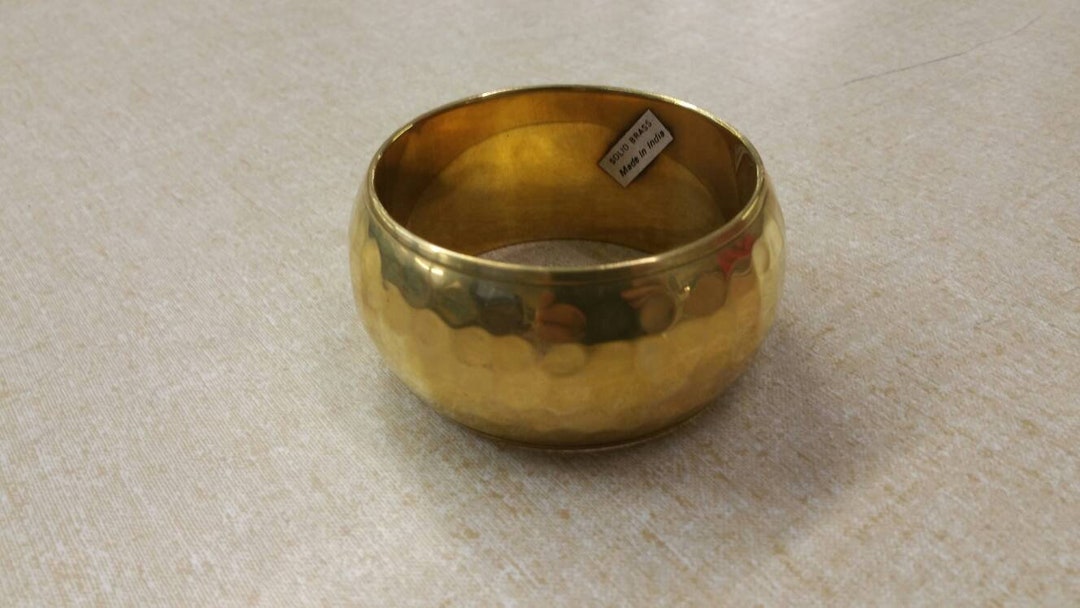 Honeycomb Pattern, Made in India, Brass Bangle Bracelet, Inexpensive ...