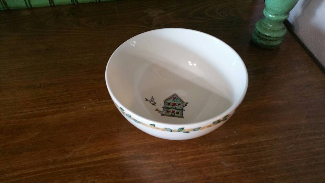 Thomson Pottery, Birdhouse Design, 6 Inch Stoneware Serving Bowl, Made ...