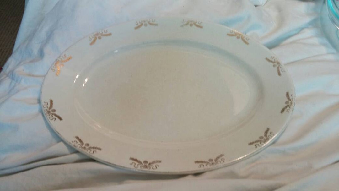 Antique Smith Phillips 13.50 Inch Large Ironstone Serving Platter From ...