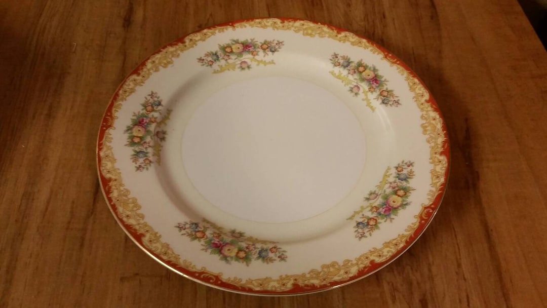 Rare Made in Japan Fine China Kikusui 9.75 Inch Dinner/chop/luncheon ...