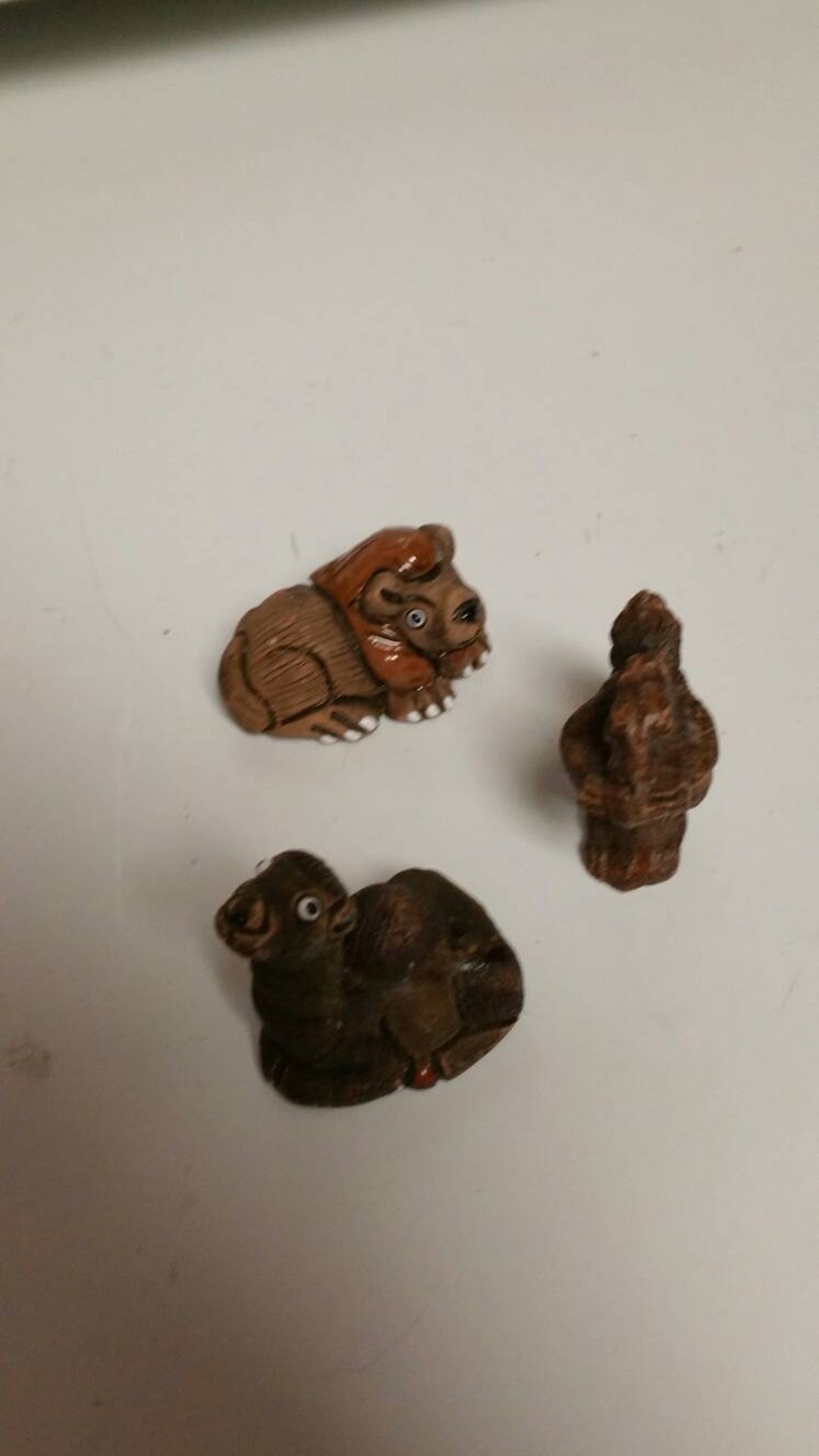 Squirrel, Lion and Camel Set of 3 Miniature Collectible Animals Shadow ...