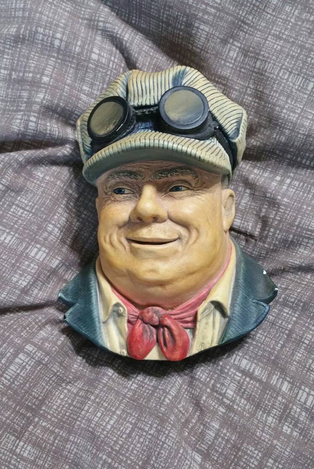 Rare Find, Bossons Chalkware , Engineer of the Steam Railway Locomotive ...
