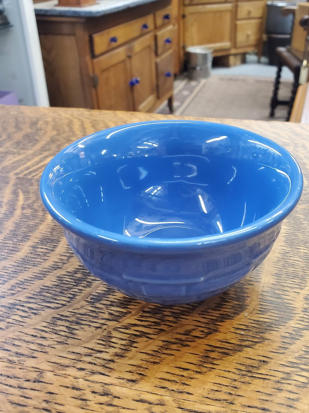 Longaberger Pottery, Basket Weave, Woven Traditions, Cornflower Blue, 4 ...