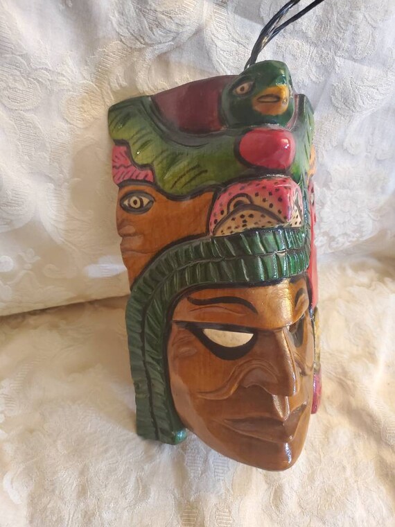 Guatemalan Style, Indigenous People, Man Mask, Totem … - Gem