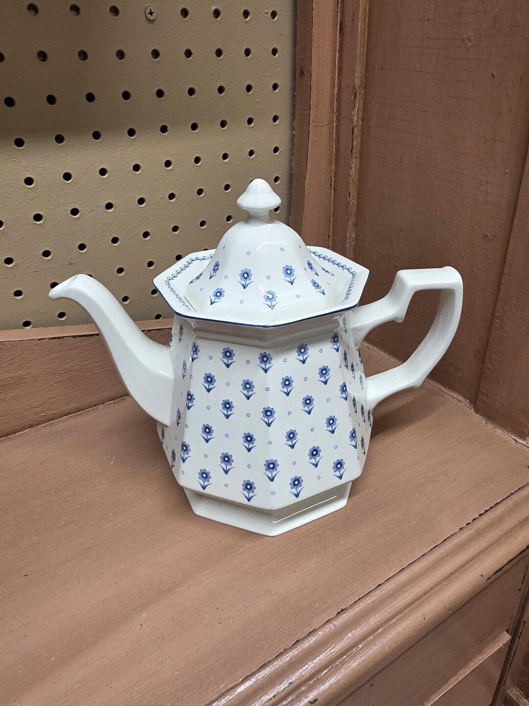 Adams, Empress, 4 Cup Teapot With Lid, Real English Ironstone, Blue ...