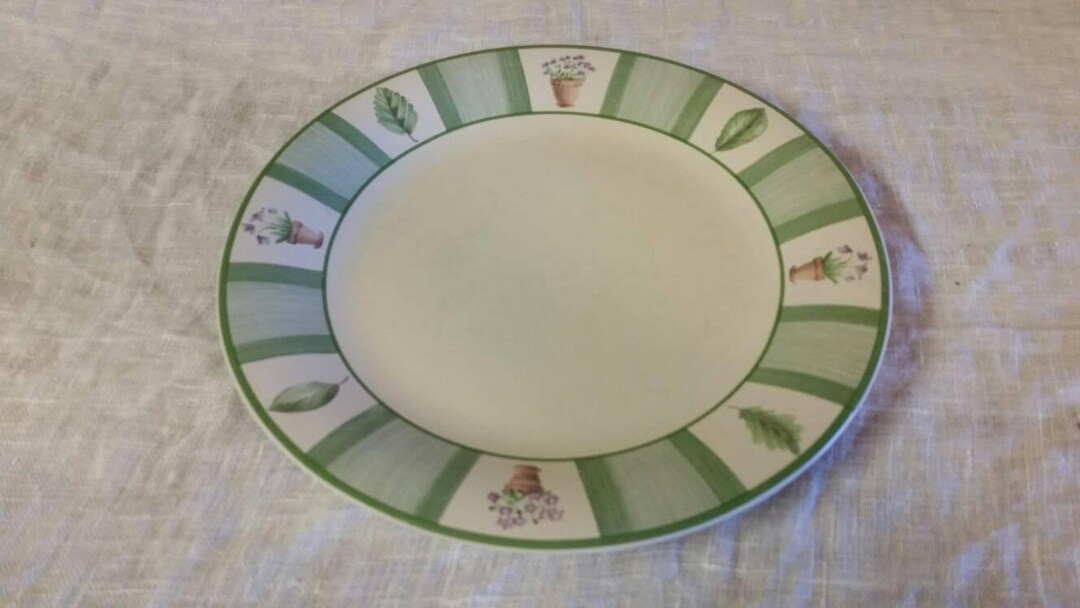 Pfaltzgraff Perennials 10 Inch Dinner/chop Plate Flower Garden Pattern Serving Plate Replacement ...