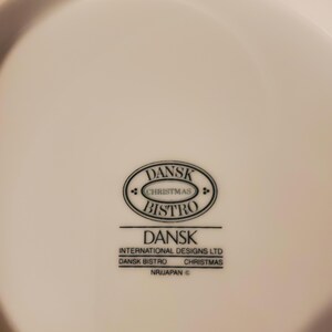 Dansk Bistro Christmas Pattern, 12 Inch Serving Platter or Chop Plate ...