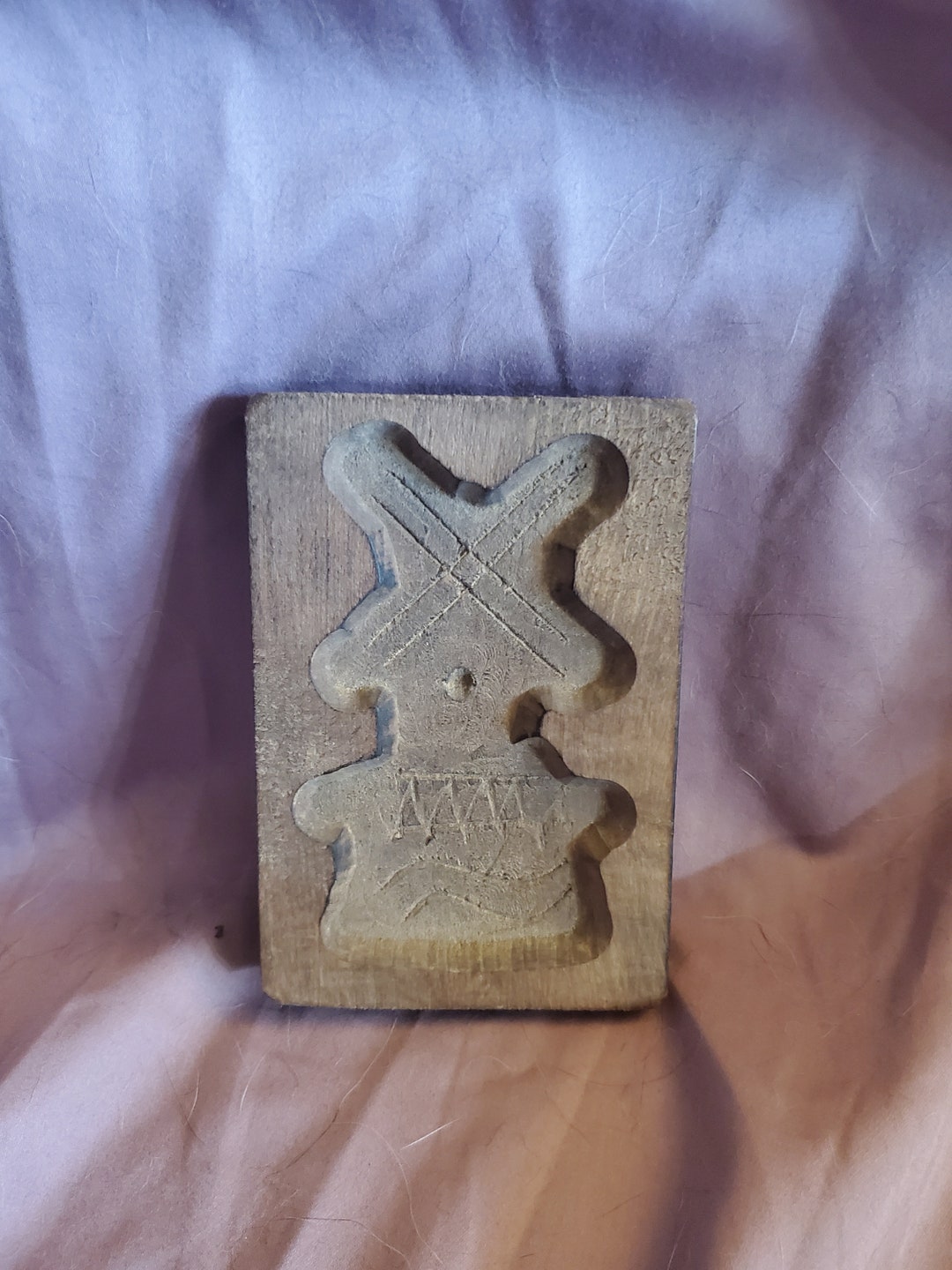 Primitive, Wooden Dutch, Windmill Cookie Mold, Rectangular Block ...