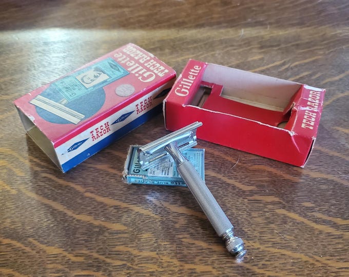 1940s Gillette Contract Tech Vintage Safety Razor - Etsy