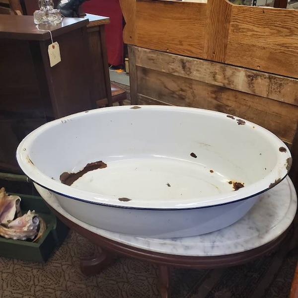 Enamel Wash Basin - Etsy