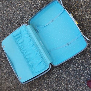 Very Clean, Large Sized, Hard Sided Samsonite Silhouette Powder Blue ...