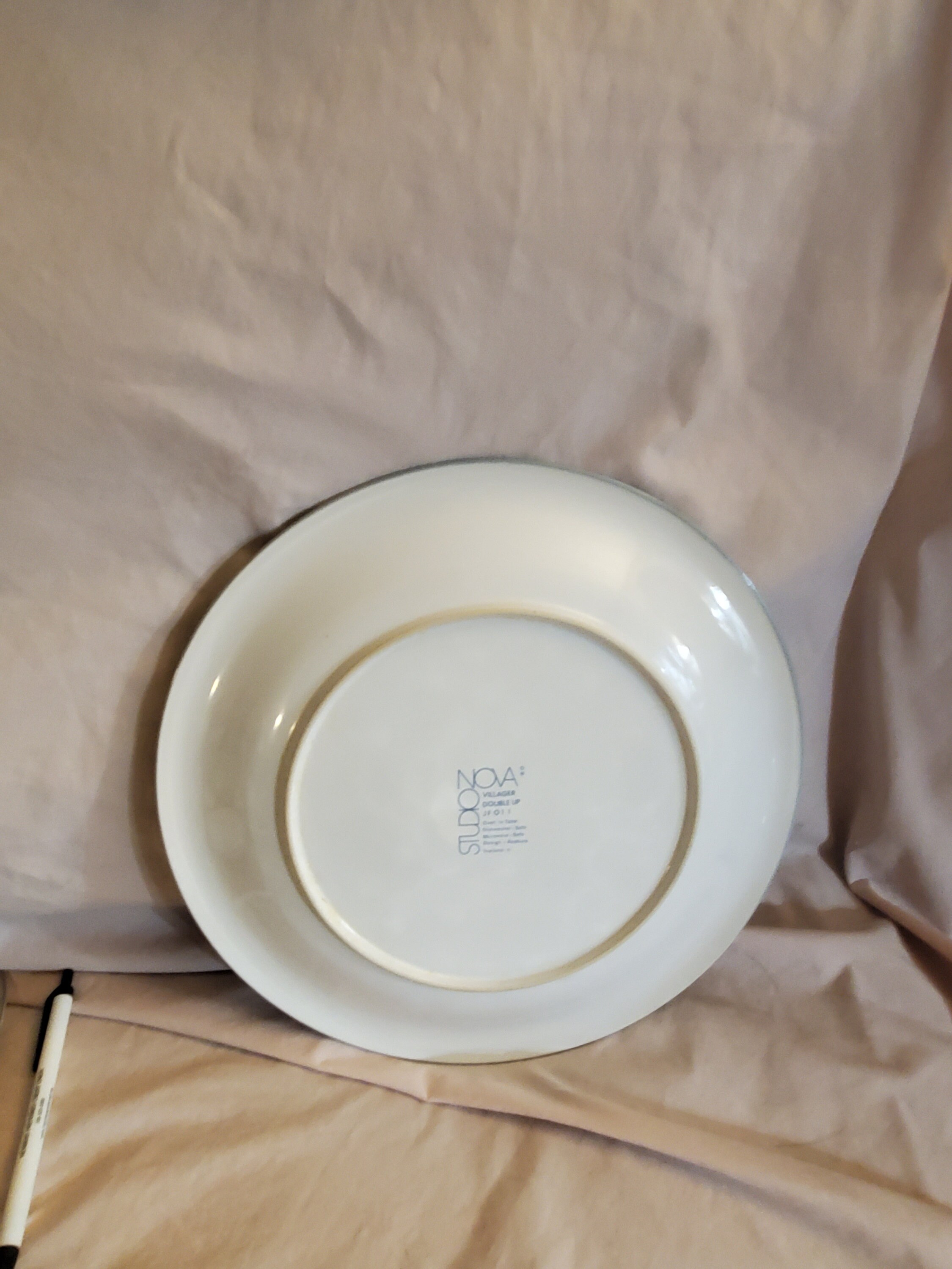 Villager Double up by Studio Nova, 10.75 Inch Dinner or Chop Plate ...