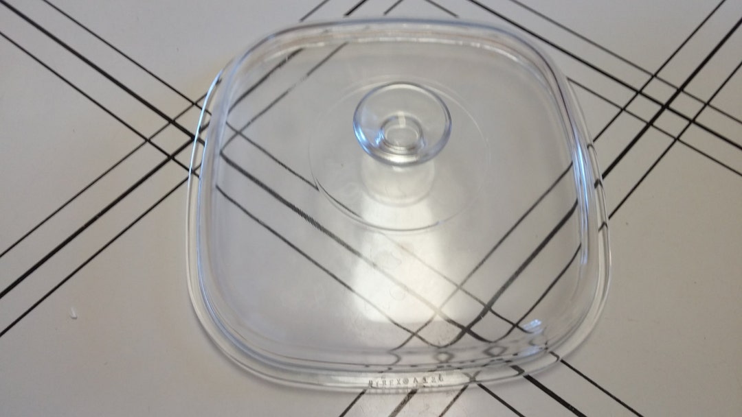 Pyrex Glass A 12 C Large Square Domed Clear Cooking Lid Replacement ...