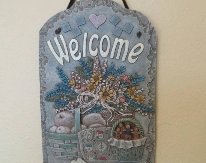 TCR Licensed Design Resin Welcome Sign or Door Hanger Wall Decor - Etsy