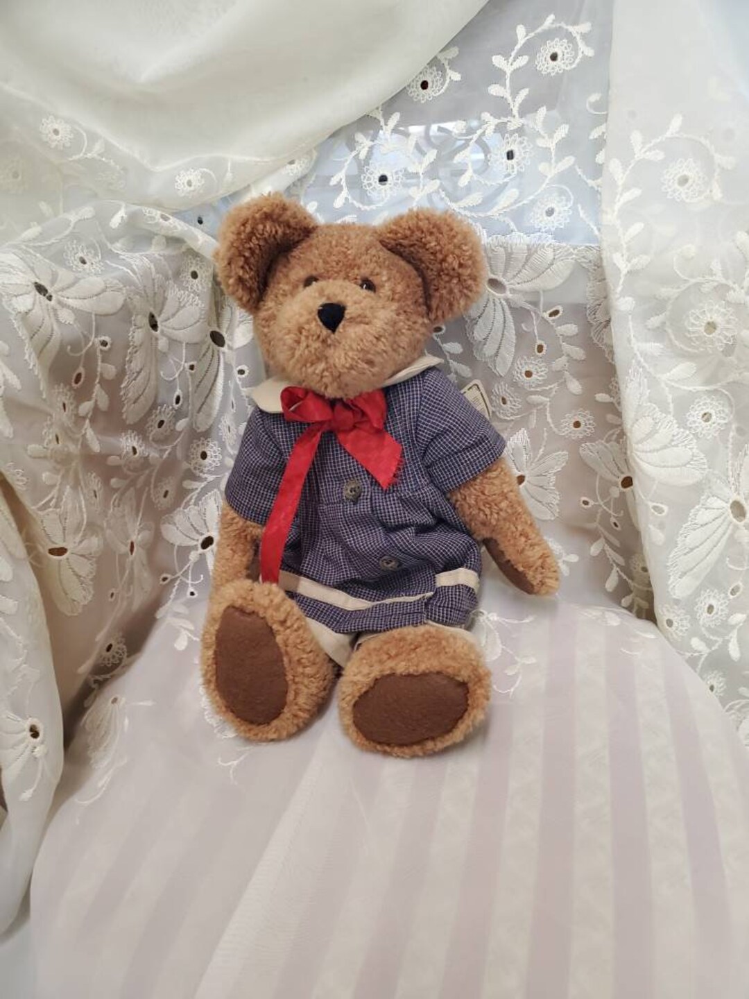 Boyd's Bear, Megan Berriman, 14 Inch Bean Bag, Plush Bear With Blue ...