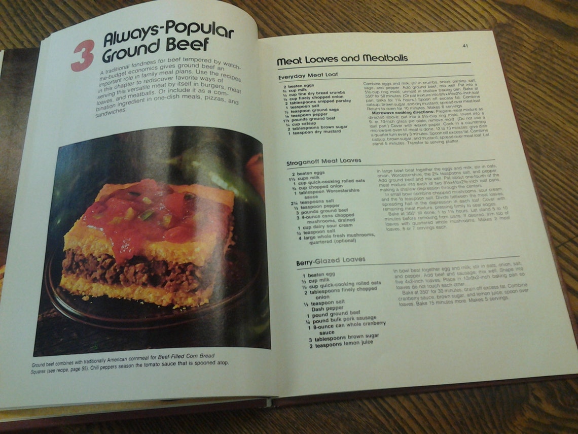 Better Homes and Gardens Beef Cookbook 1977 - Etsy