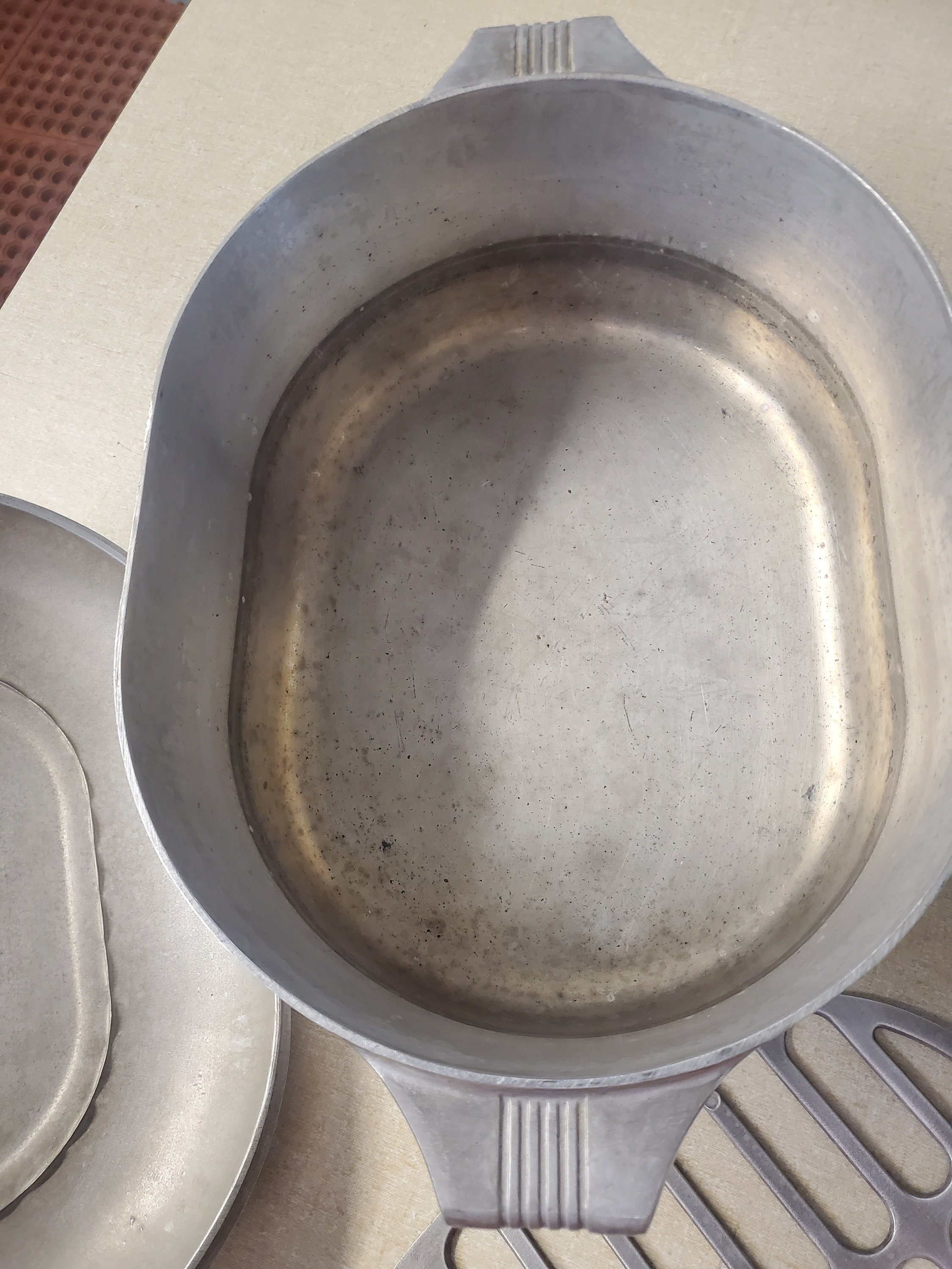 Used, Magnalite Country Kitchen Large Oval Turkey Roaster Pan Made in ...
