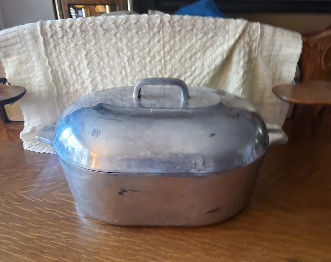 Used, Extra Large Magnalite Classic, Large Oval Turkey Roaster Pan, 18. ...