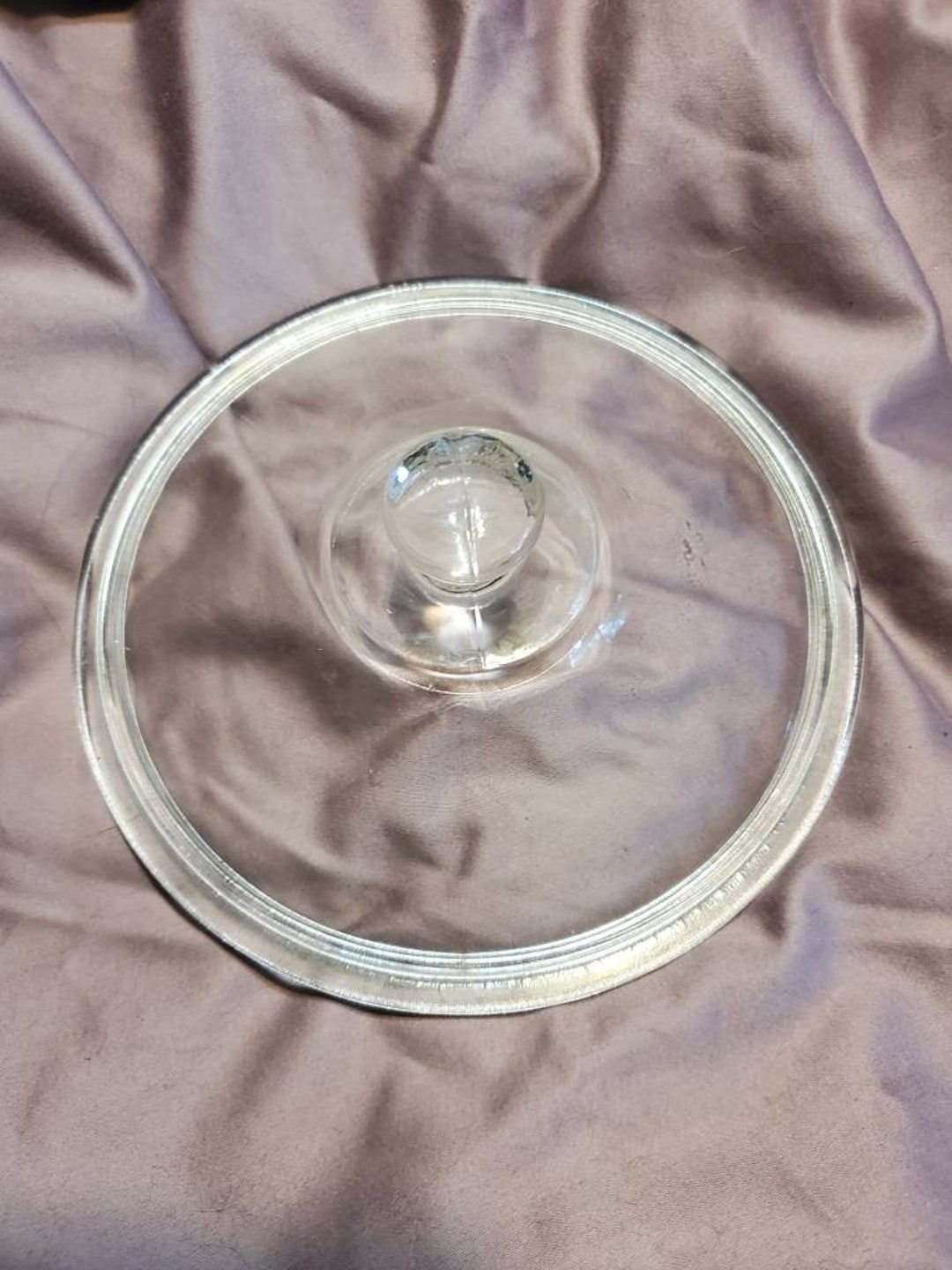 See Through Glass, 7.25-inch Glass Lid, Pretzel Canister Lid ...