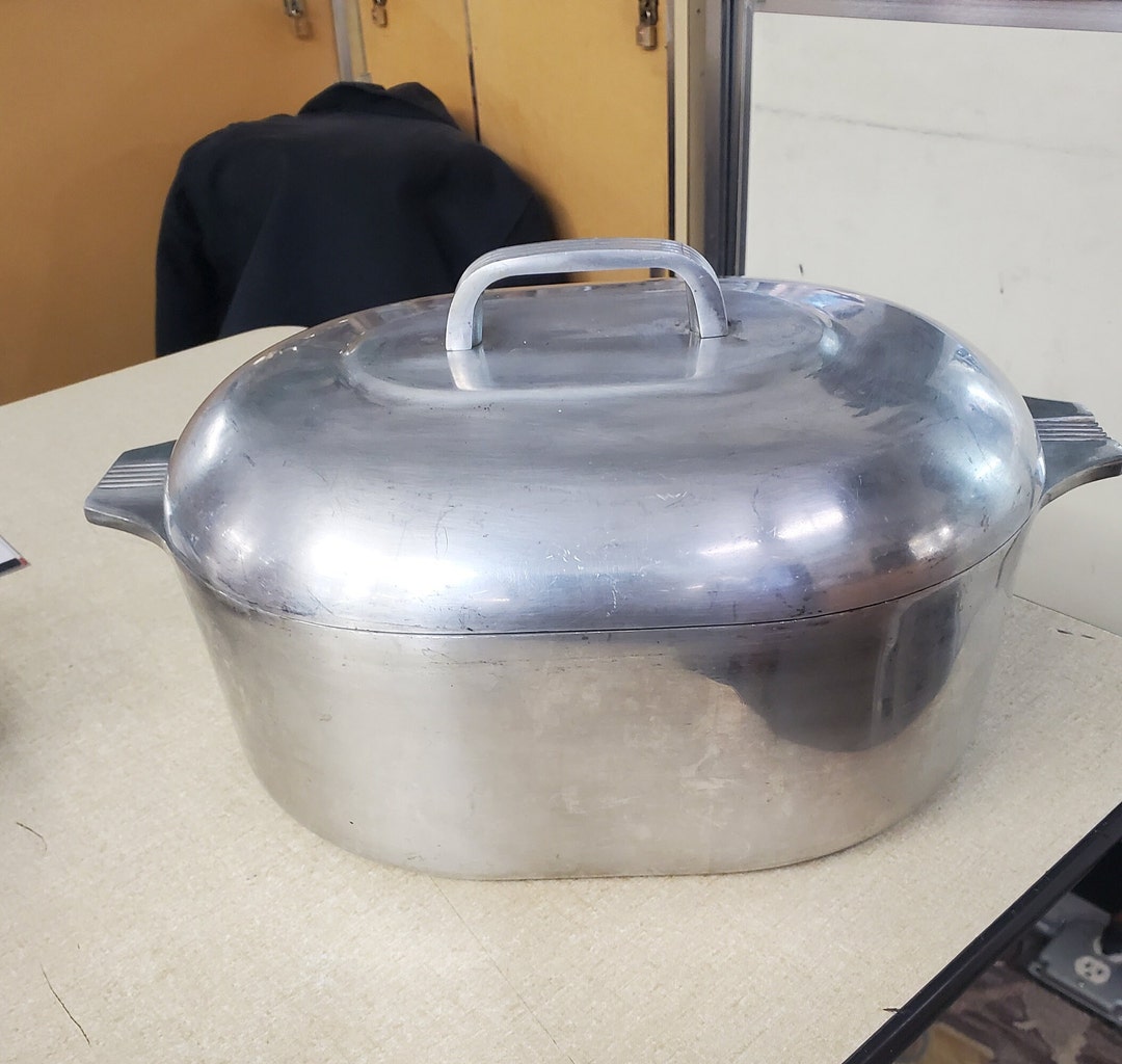 Used, Magnalite Country Kitchen Large Oval Turkey Roaster Pan Made in ...