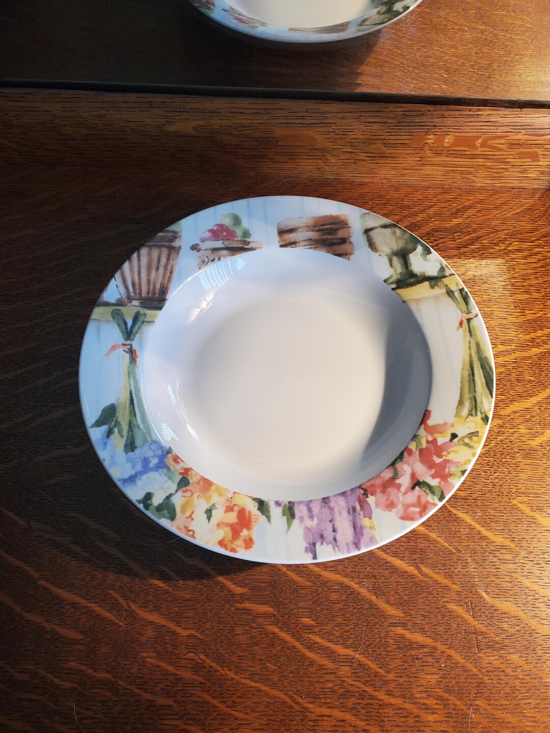 Retroneu Studio 225, Flower Bunches, Shelf, Pots, 8.50 Inch Wide Rimmed ...