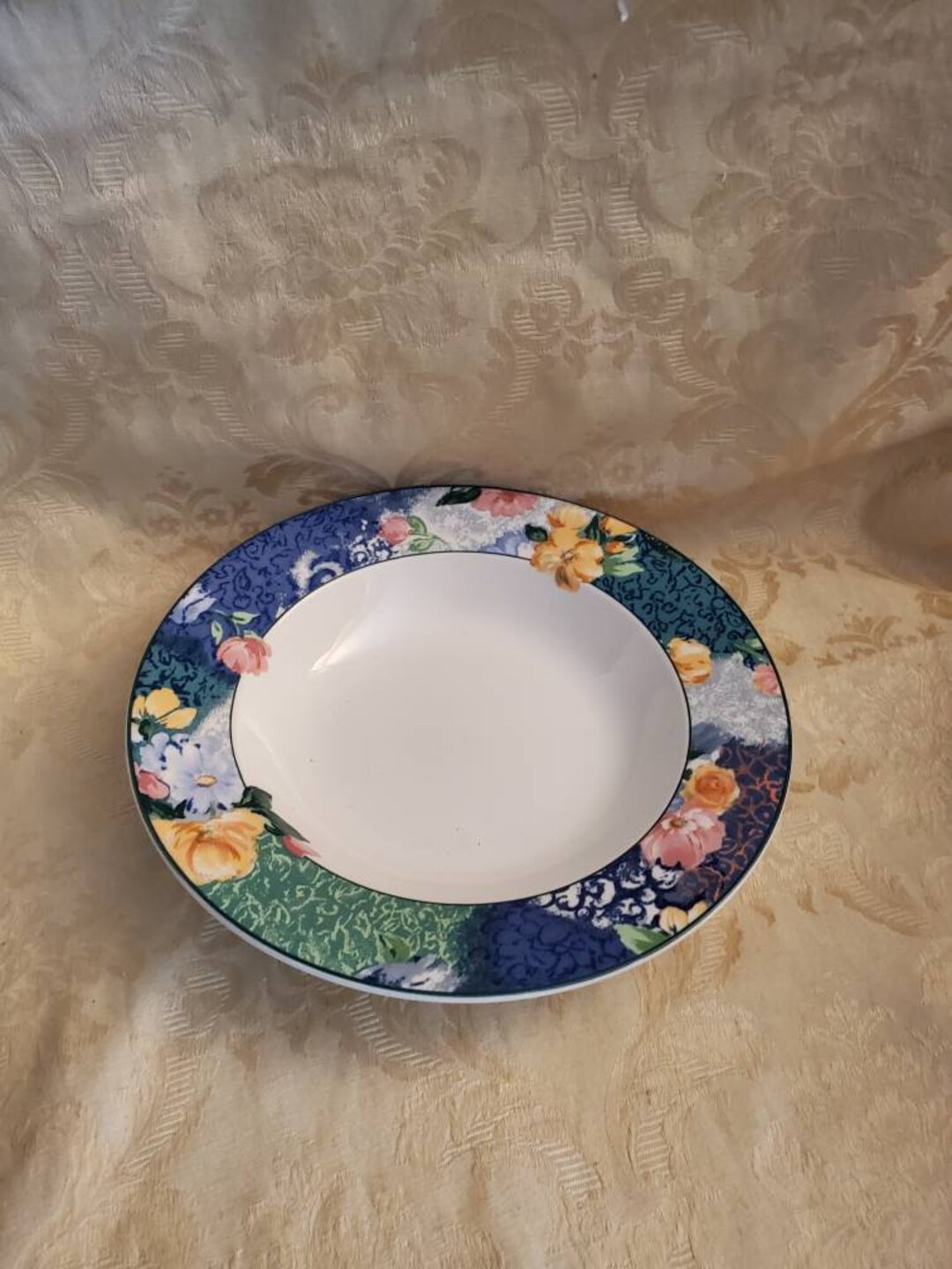 Christopher Stuart, Optima China, French Brocade, 9.5 Inch Large Rim ...