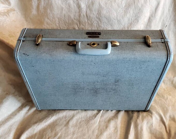 Set of 2 Vintage Samsonite Train Cases, Yellow Suitcases Made in 60's ...