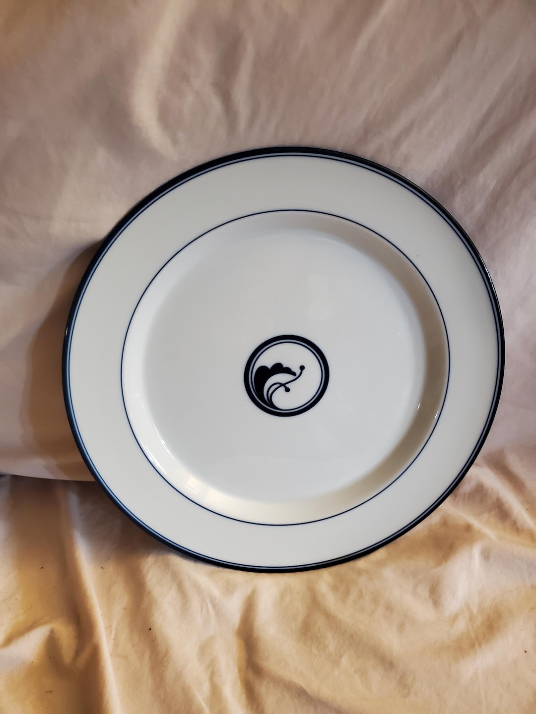 Dansk Flora Juniper Pattern 10.75 Inch Dinner or Chop Plate, Made in ...