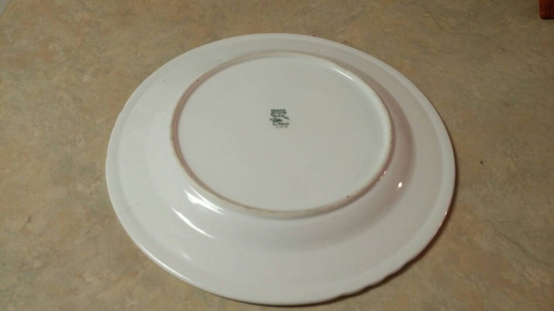 Large Rego China 12 Inch Round Serving Platter With Ruffled - Etsy