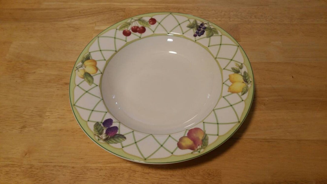 Mikasa Optima Super Strong Fine China Fruit Rapture Design 9 Inch ...