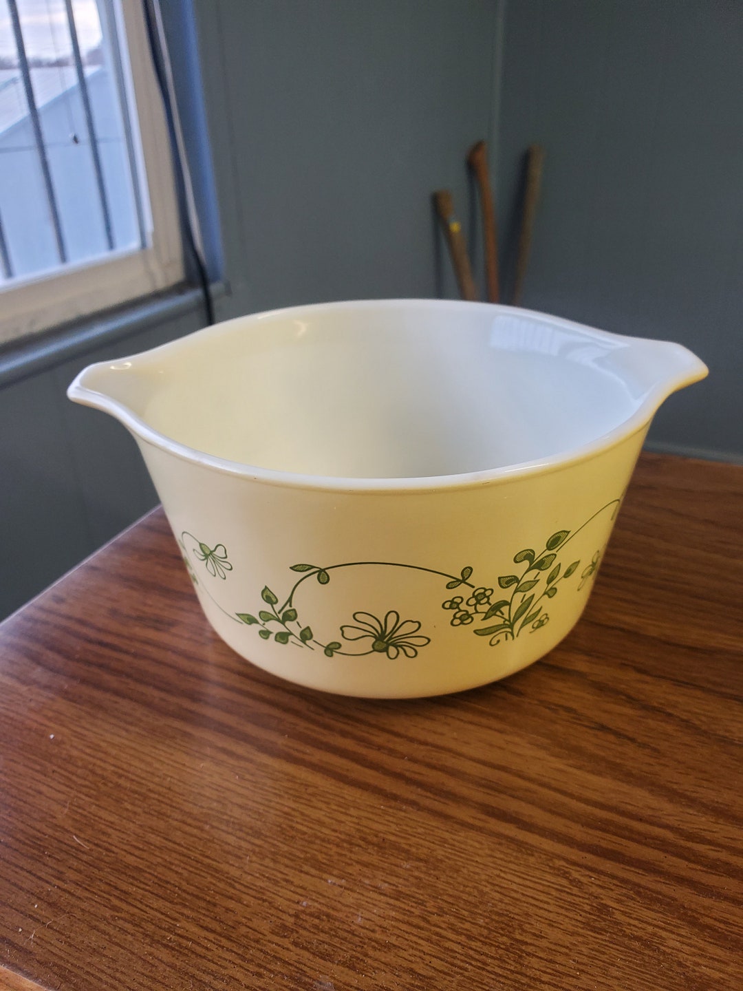 Shenandoah Pattern Pyrex 1 Liter Cinderella Style Casserole Dish Yellow ...