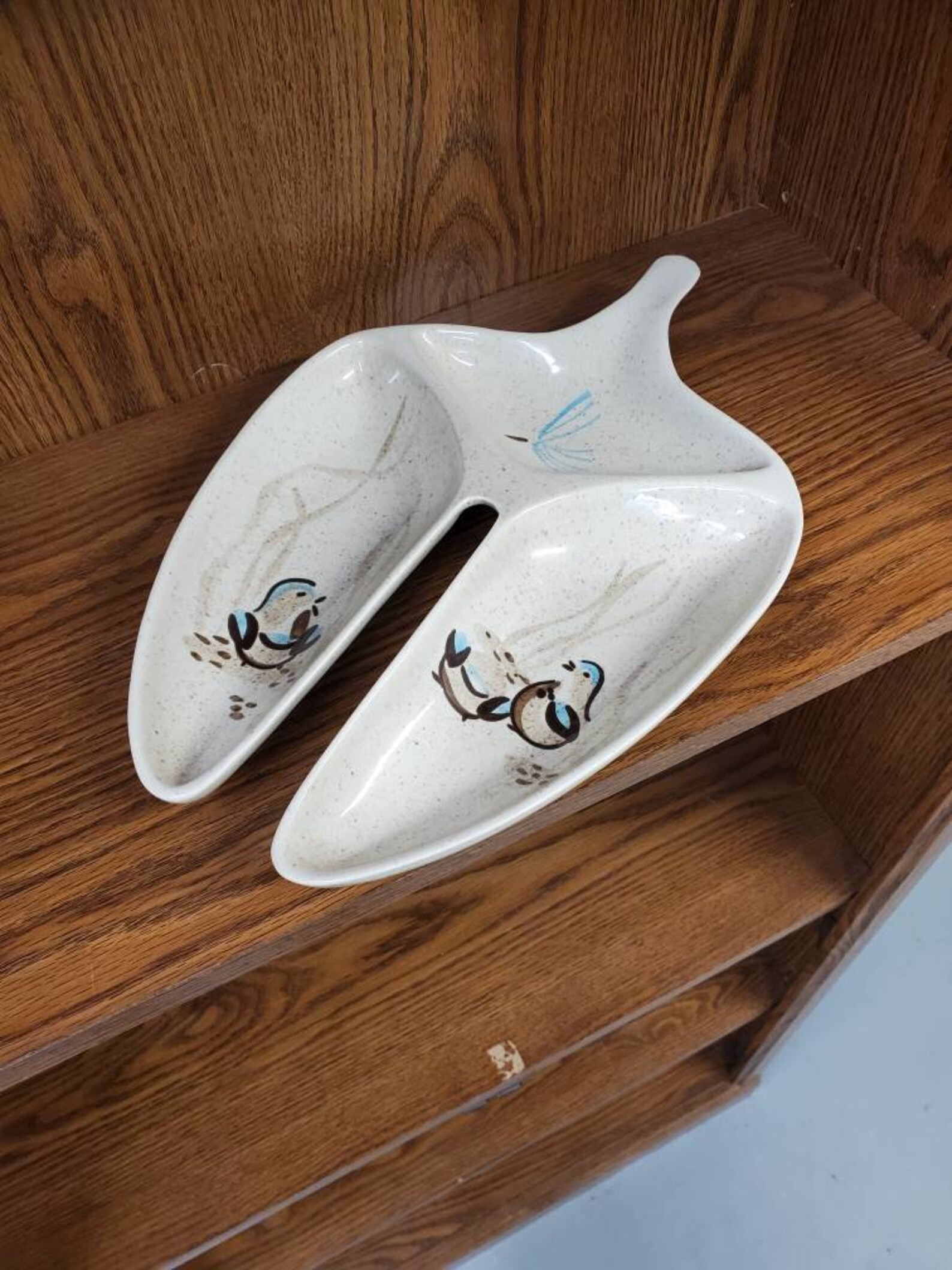 Rare Find Red Wing Bob White Triple Sided Serving Platter - Etsy