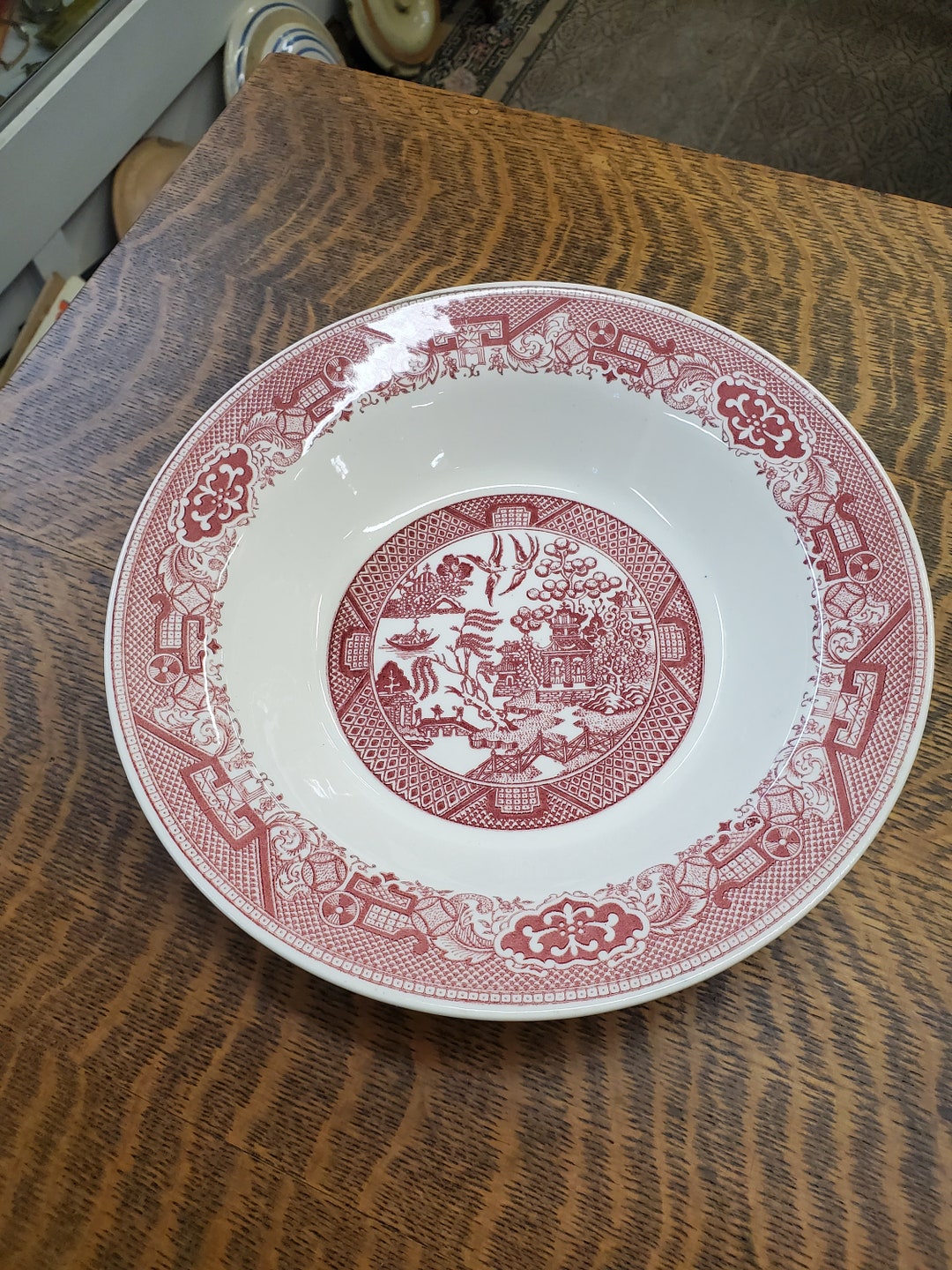 Royal China Company Pink Willow Ware 9 Inch Bowl Vegetable/potato/large ...