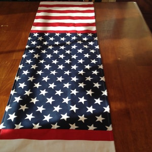 Patriotic Flag Table Runner - Etsy
