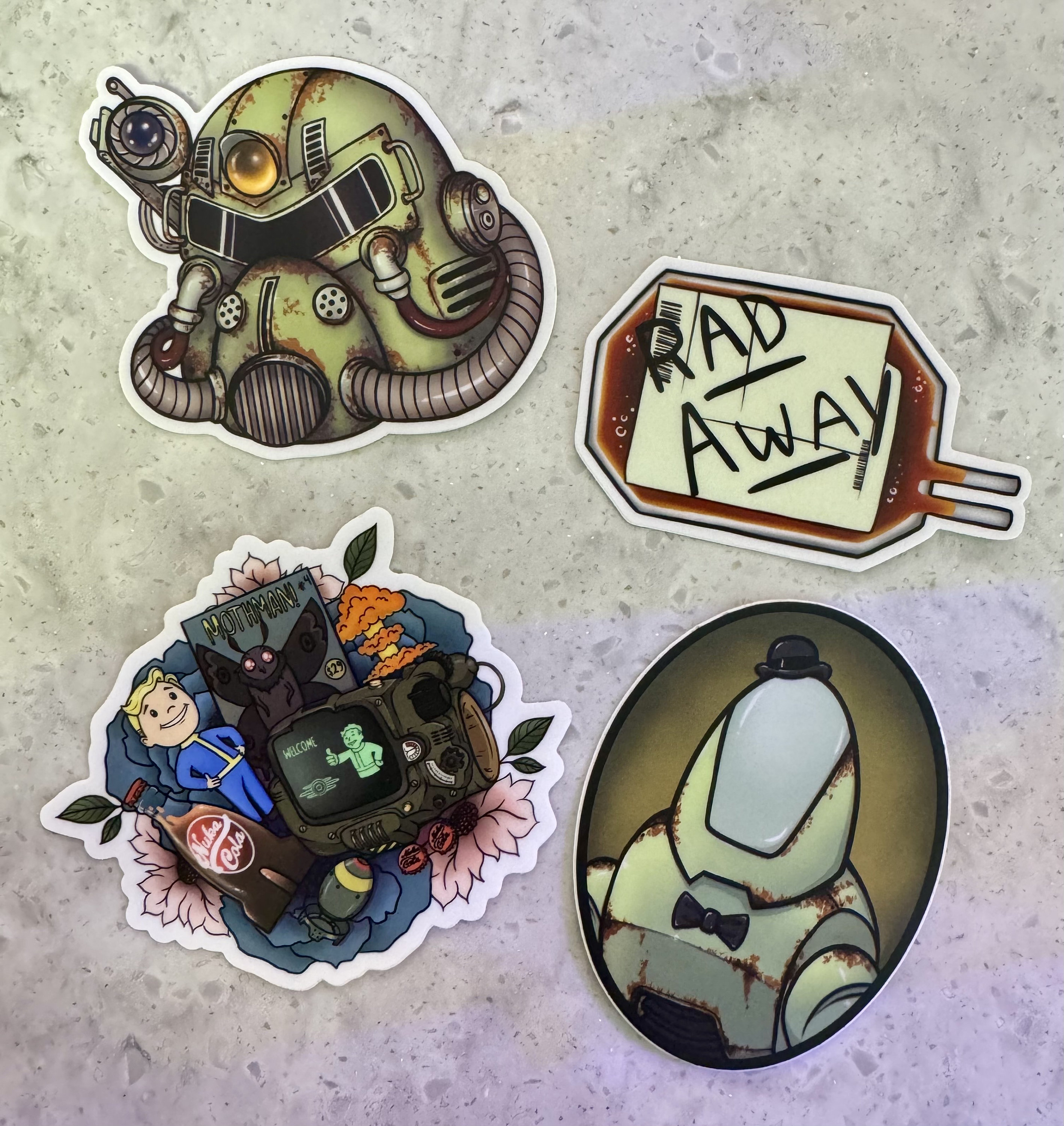 Fallout Sticker Pack of 4 - Etsy