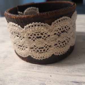 Upcycled Leather Cuff Bracelet - Etsy