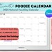 The Ultimate Foodie Calendar - Monthly Blank Calendar for Dinner Meal ...