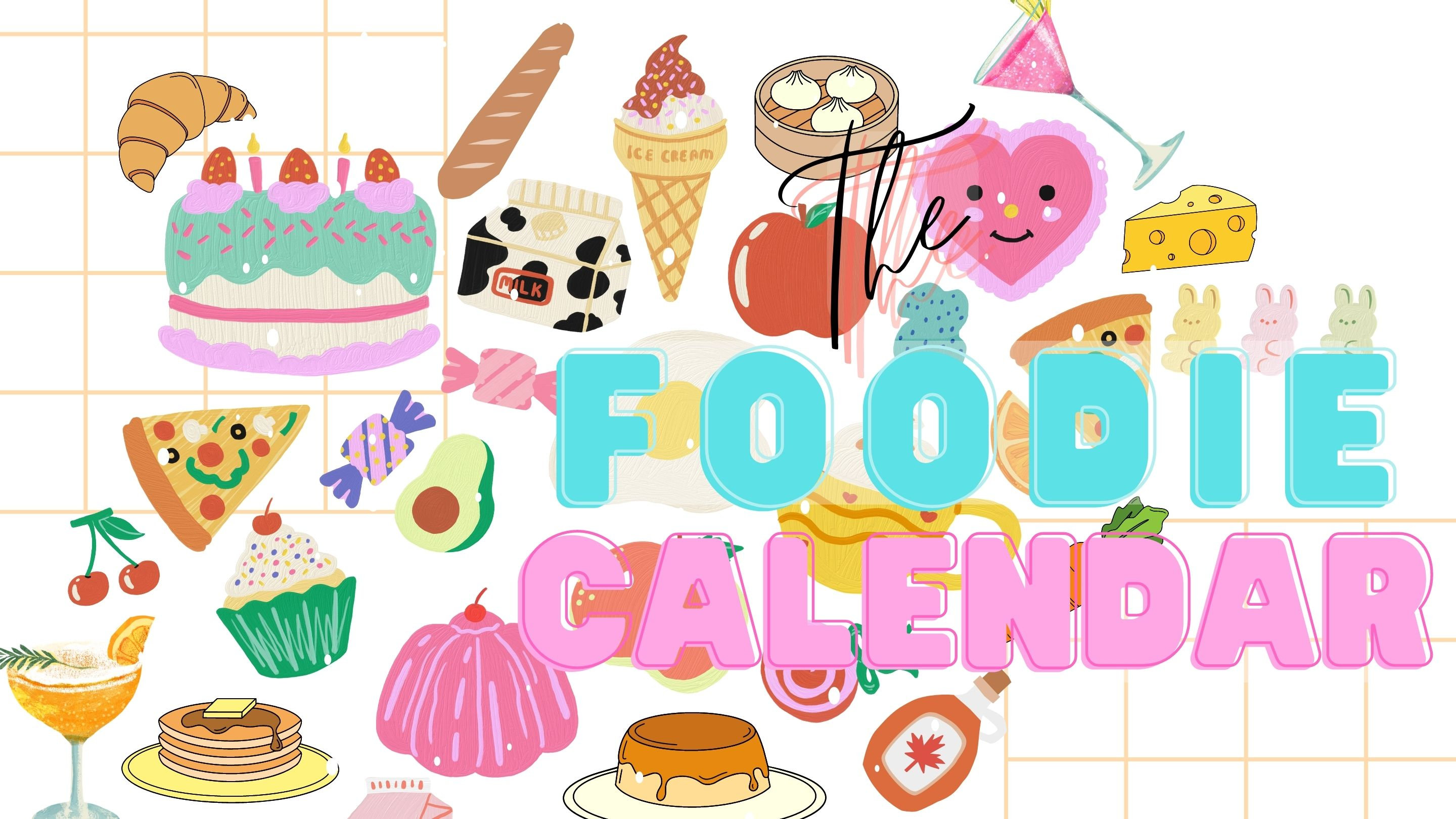 The Ultimate Foodie Calendar - Monthly Blank Calendar for Dinner Meal ...