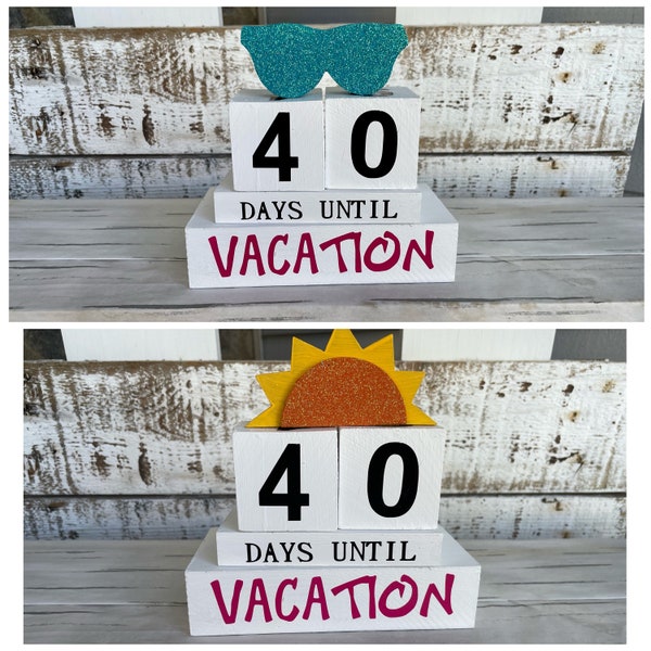 Countdown Blocks - Etsy