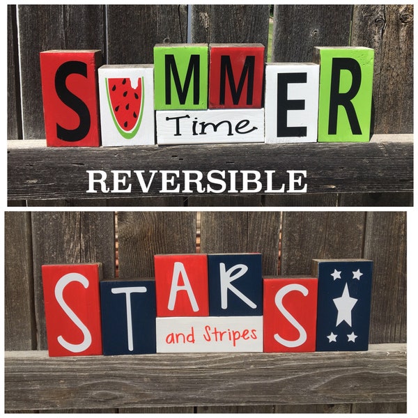 Reversible Blocks - Etsy