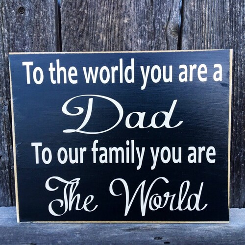 To the World You Are a Dad Printable to Our Family You Are - Etsy