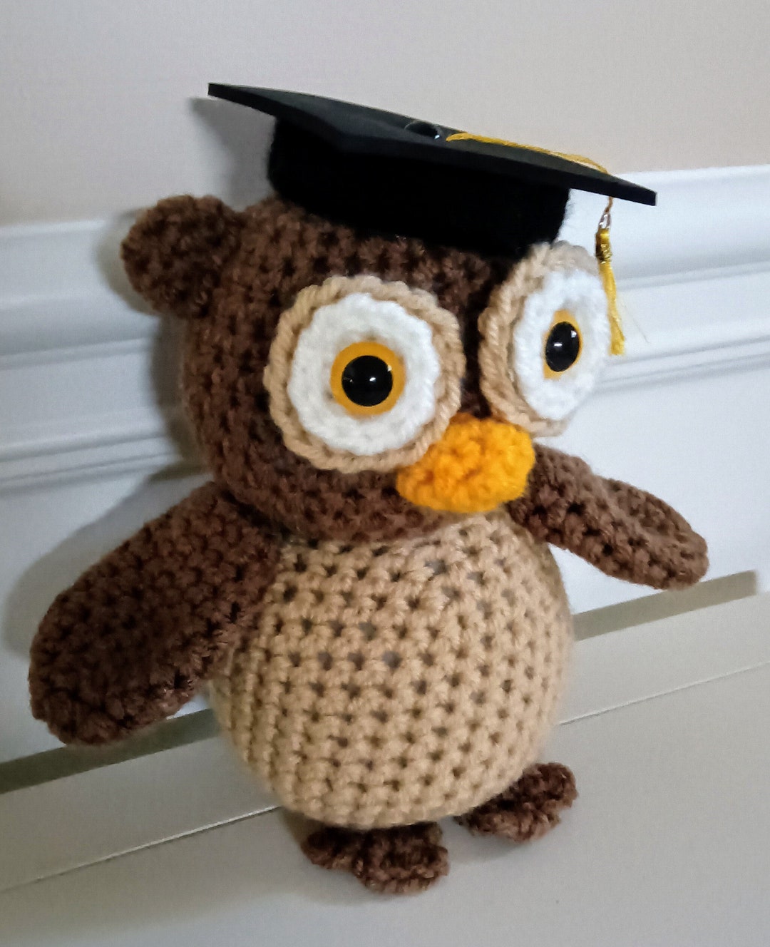 Handmade Crocheted Stuffed Graduation Owl With Cap - Etsy
