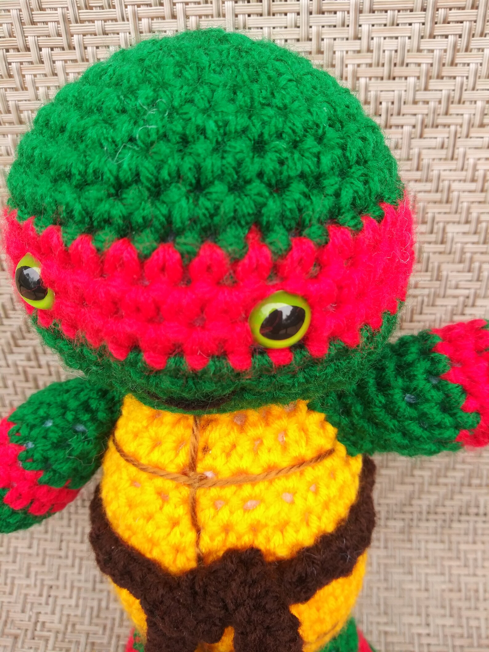 Handmade Crocheted Raphael Teenage Mutant Ninja Turtle Plushie - Etsy ...